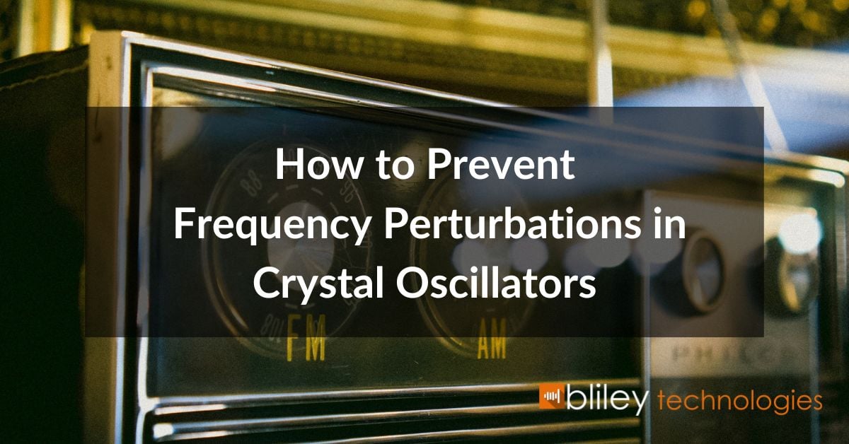 How to Prevent Frequency Perturbations in Crystal Oscillators